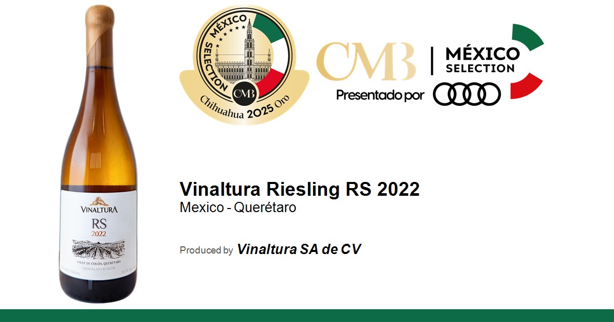 Vinaltura Riesling RS 2022 • México Selection by CMB
