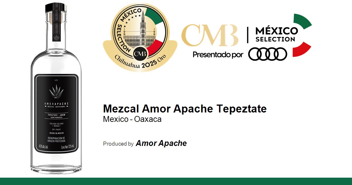 Mezcal Amor Apache Tepeztate • México Selection by CMB